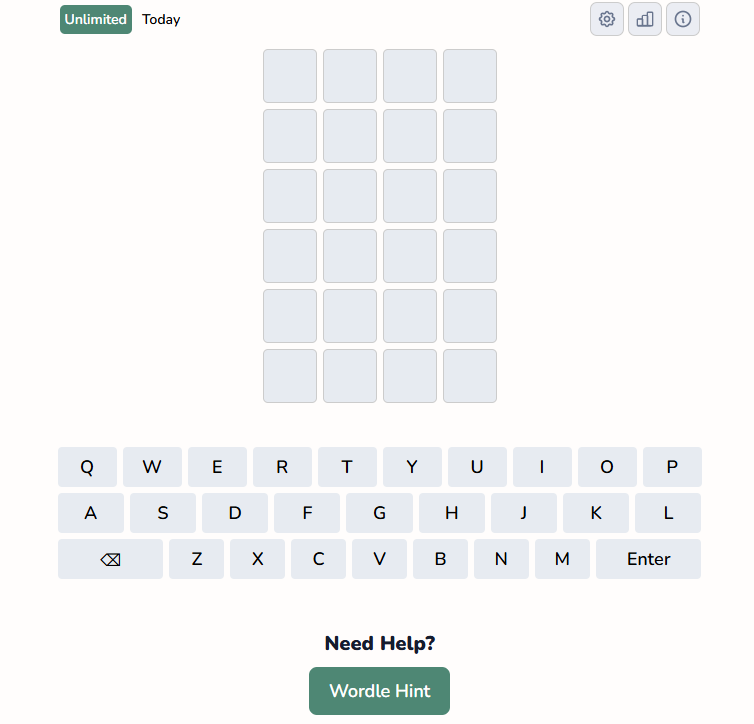 Wordle Unlimited – Play 4-Letter Word Puzzles Anytime