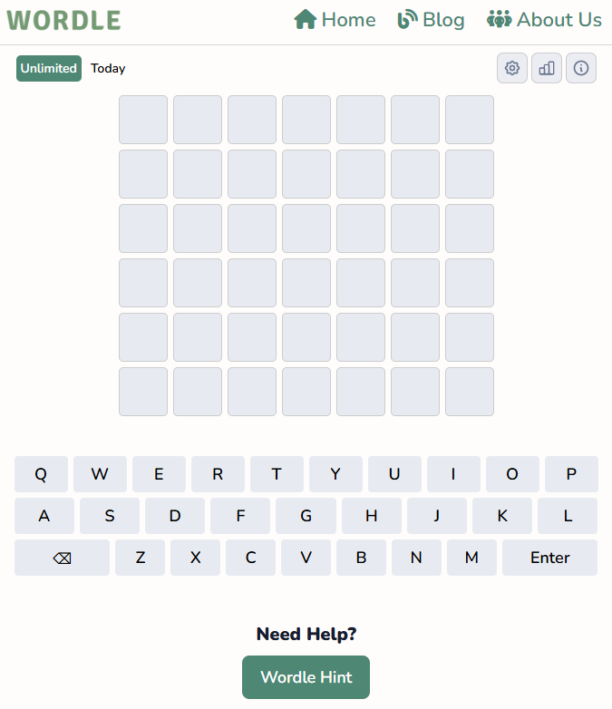 Wordle Unlimited – Spielen Sie jederzeit 7-Buchstaben-Worträtsel